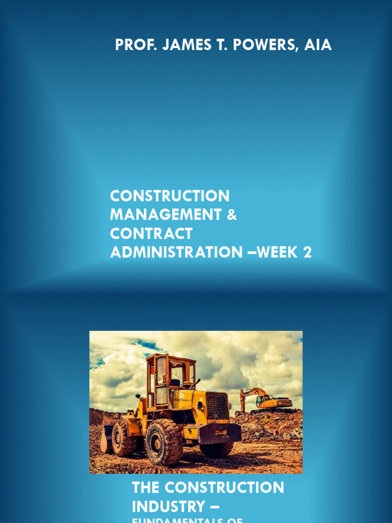 Week 2 Fund of CM Project Delivery Methods | PDF | Construction ...