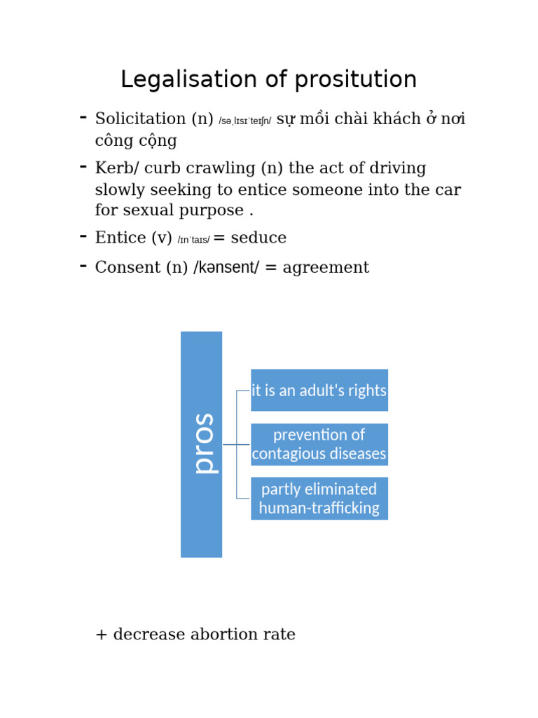 Legalisation of Prositution | PDF