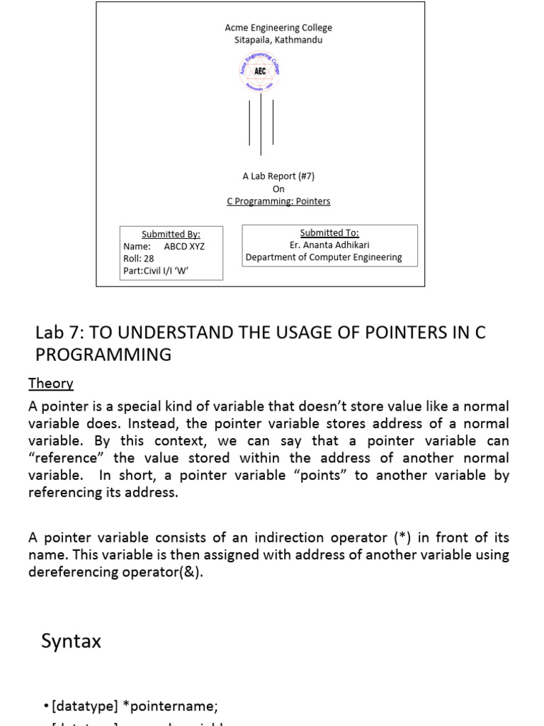 C Plus Pointers | PDF