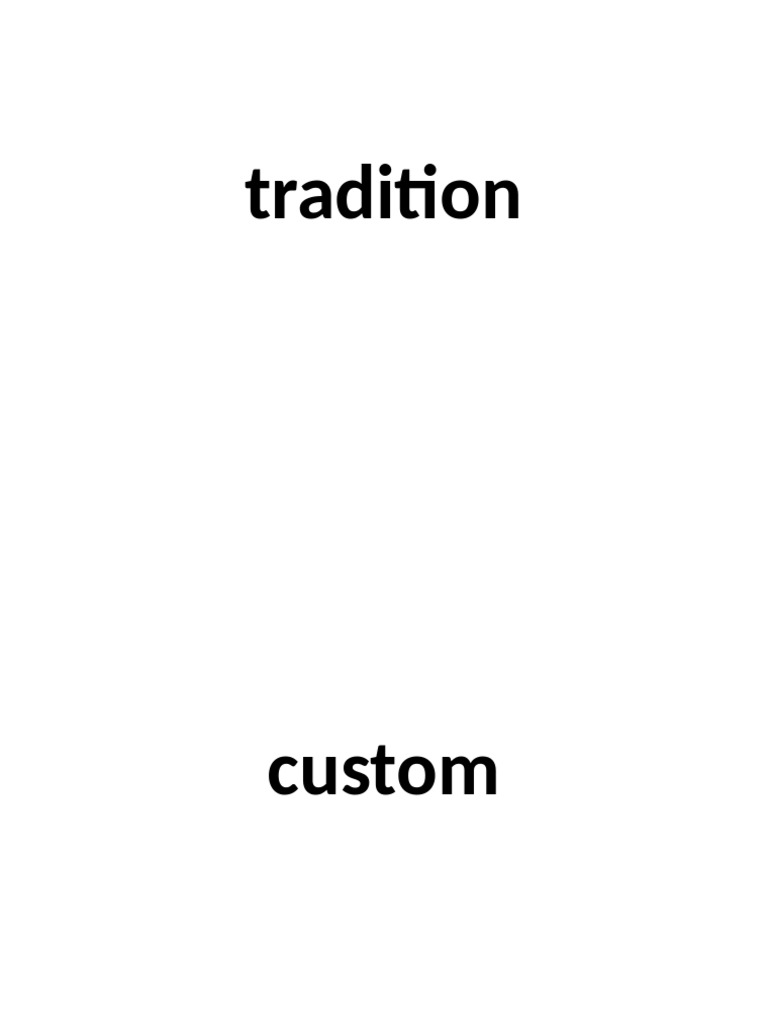 Traditions Vocabulary Flashcards (1) | PDF