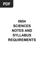 Cambridge IGCSE 0653 Combined Science Syllabus For Examination in 2025 ...
