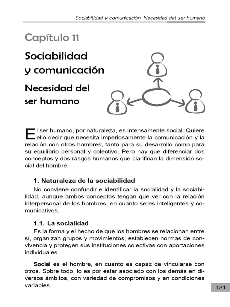 Sociabilidad y Comunicación Humana | PDF | Socialización | Psicología ...