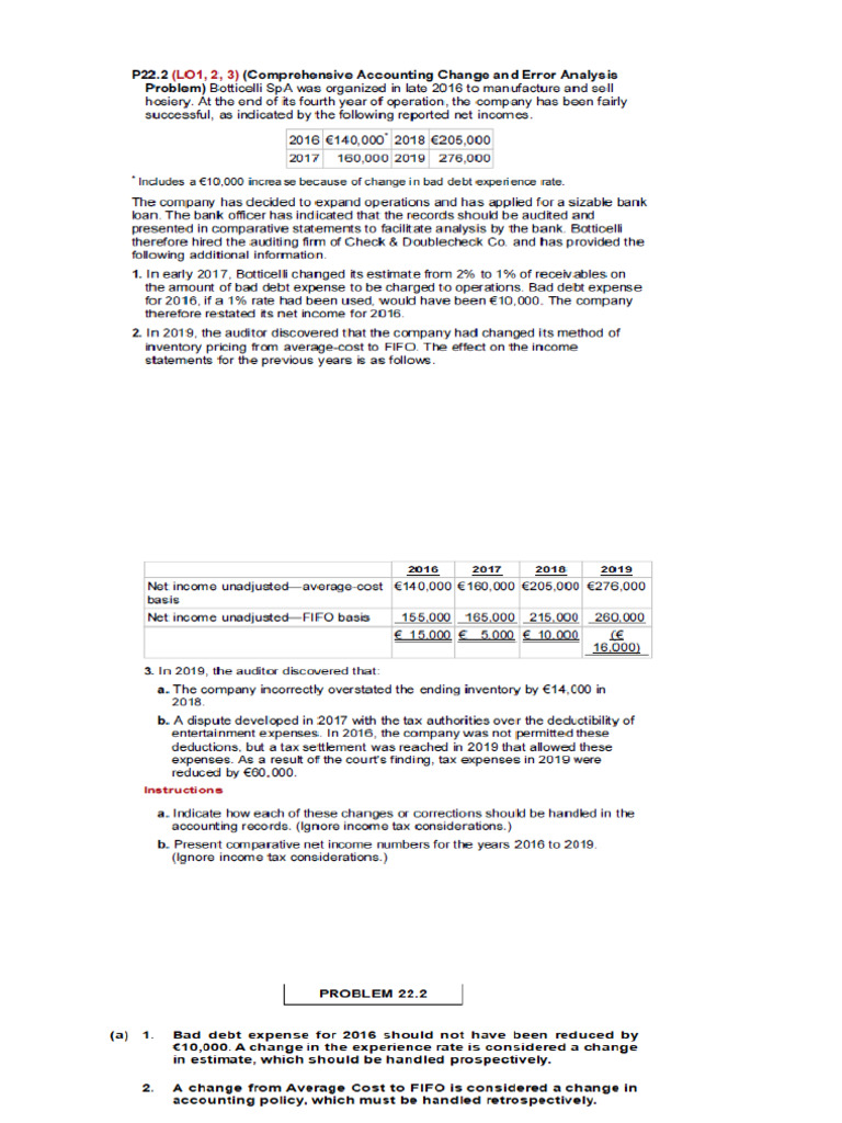 In Class Questions Re Error Analysis | PDF