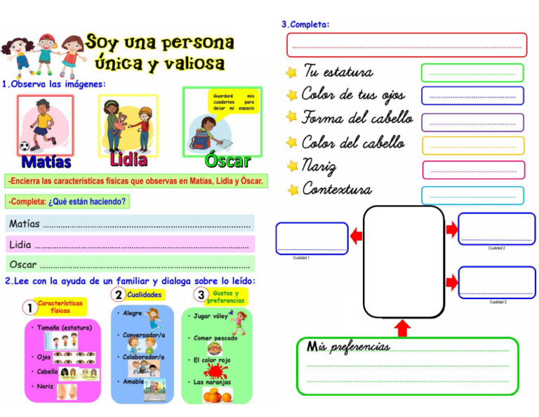 2do U2 Tutoria FICHAS - SOY-UNICO-Y-VALIOSO | PDF