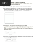 Designing A Poster Handout | PDF