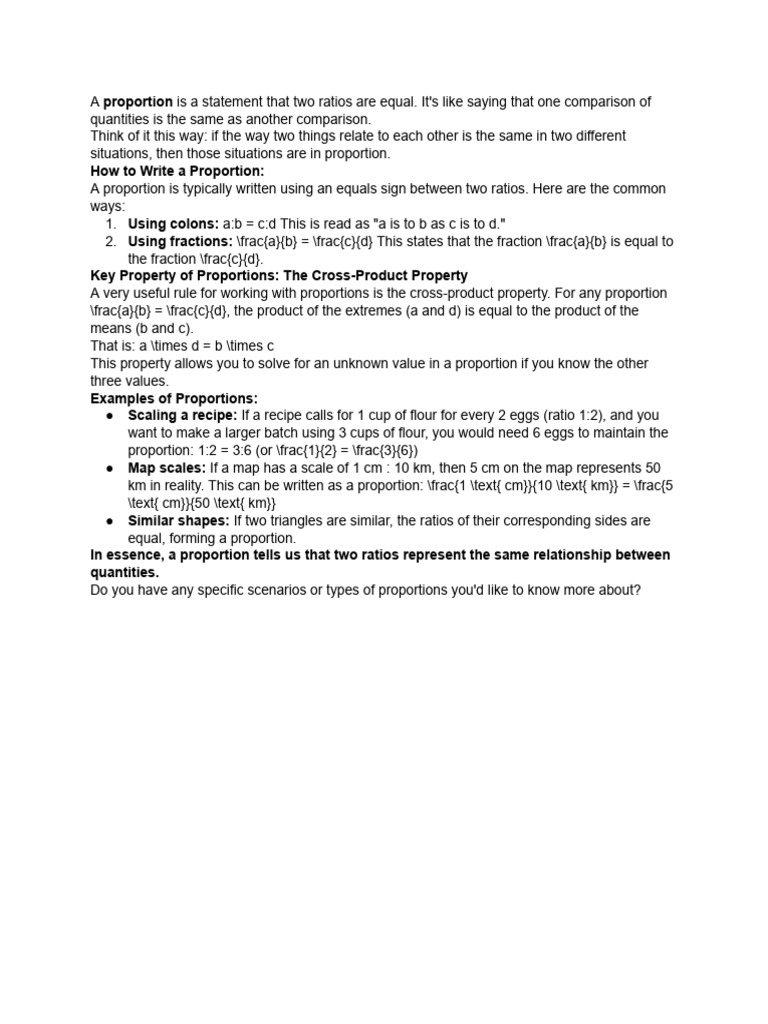 What Is Proportion | PDF