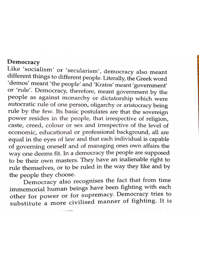 Democracy | PDF