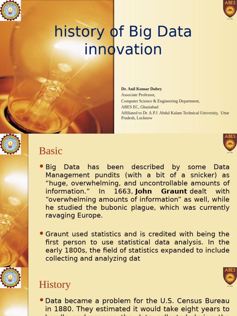 History of Big Data Innovation | PDF | Big Data | Data