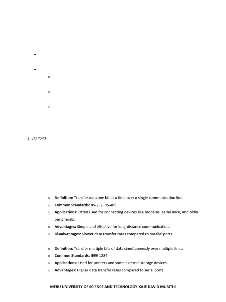 Week 3 Peripheral Devices and HardwareSoftware Interfaces | PDF | Device Driver | Input/Output