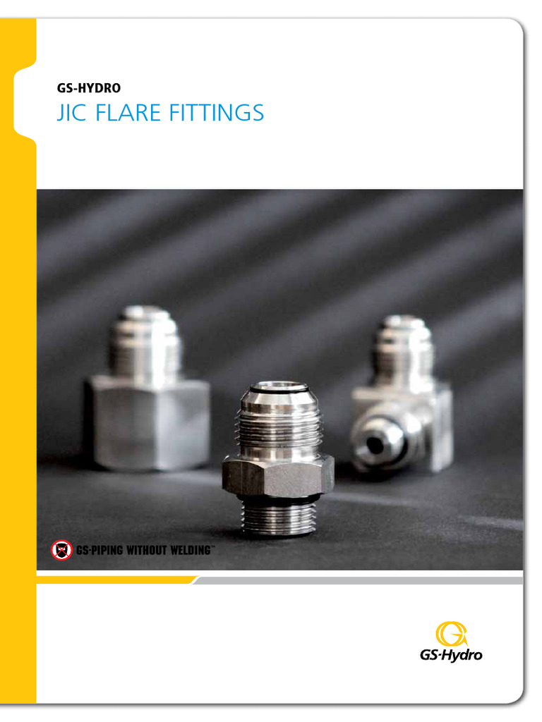 JIC Flare Fittings Product Overview | PDF | Pipe (Fluid Conveyance ...