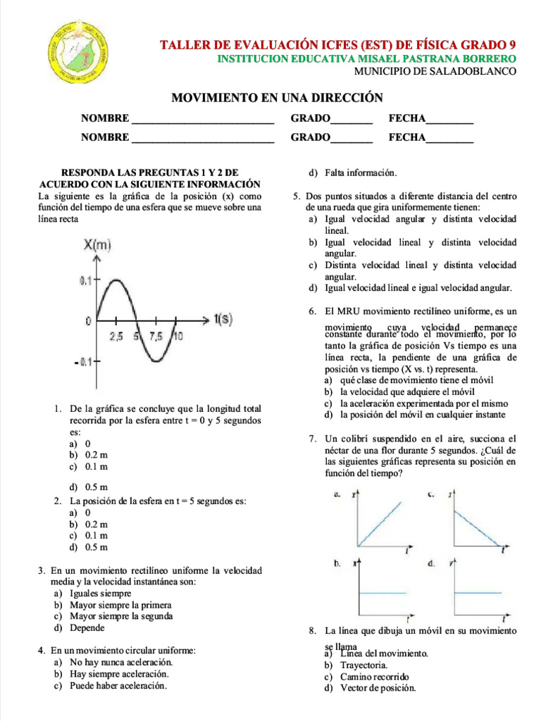 PDF 32 Taller Icfes Estudiante Mru - Compress | PDF