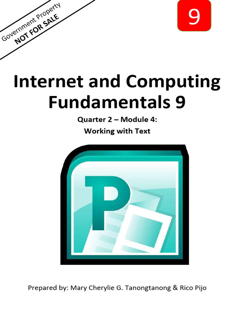 Fundamentals Quarter 2 Module 4 Tanongtanong and Pijo 1 | PDF | Typography | Typefaces
