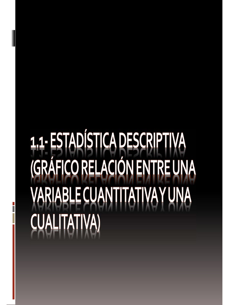 Gráfico de Variables Cuantitativas y Cualitativas | PDF