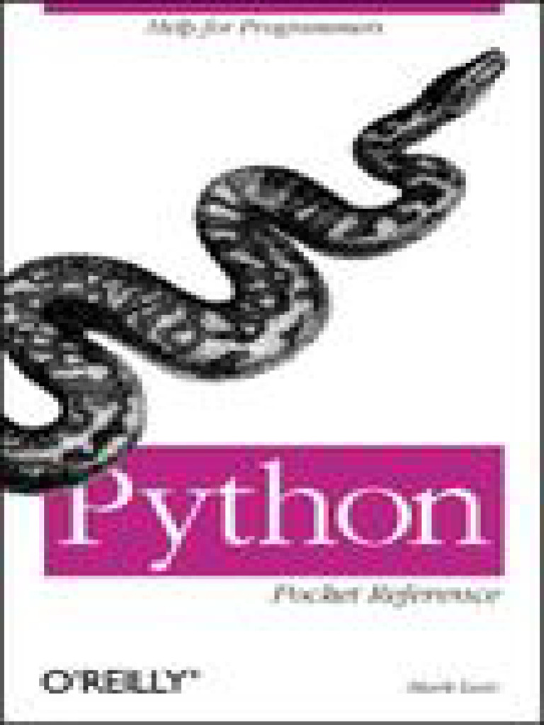 Mark Lutz - Python Pocket Reference (2015, O'Reilly Media, Inc.) | PDF | Scope (Computer Science ...
