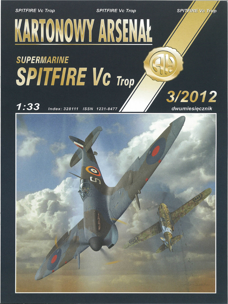 Supermarine Spitfire VC Trop 1-33 A4 | PDF