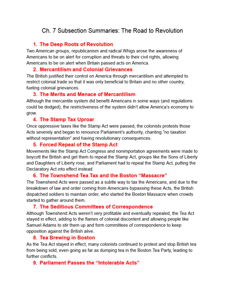 Ch. 7 Subsection Summaries (14 Sections in The Chapter) | PDF | Kingdom ...