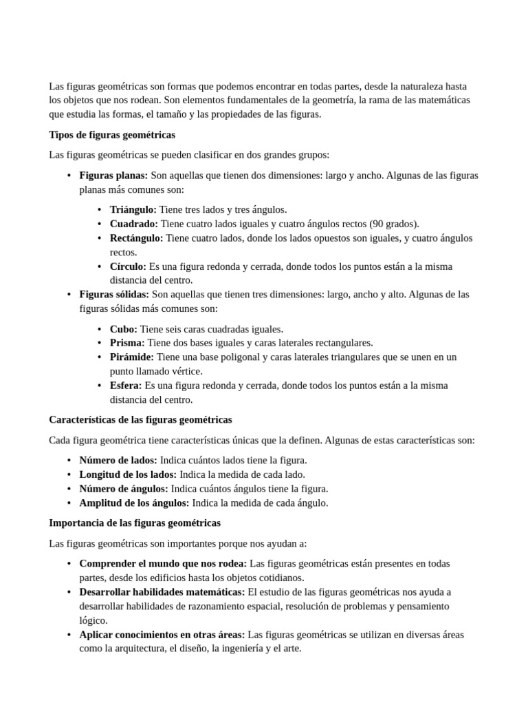 Clase Figuras Geometricas | PDF | Geometría | Ángulo