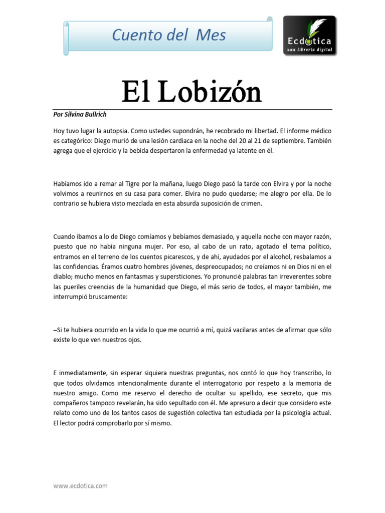 Cuento Del Mes. El Lobizón | PDF