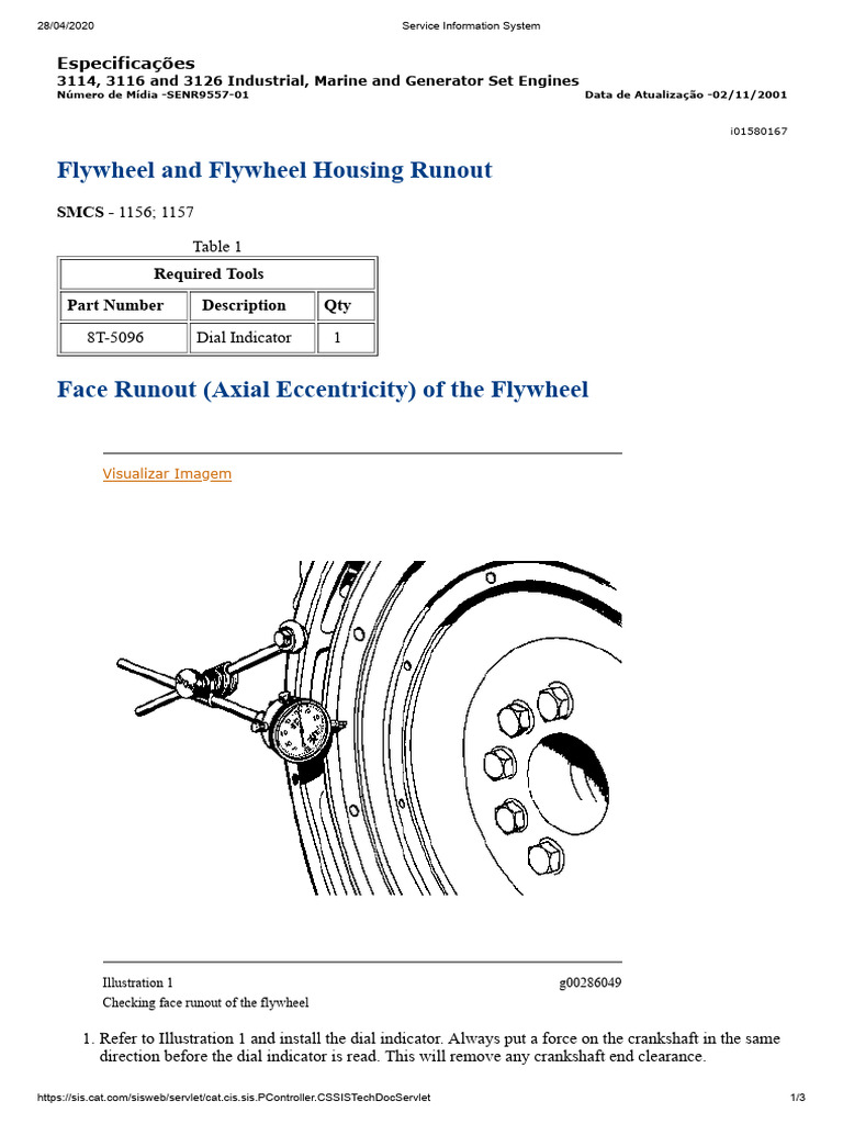Flywheel and Flywheel Housing Runout | PDF | Engine Technology ...