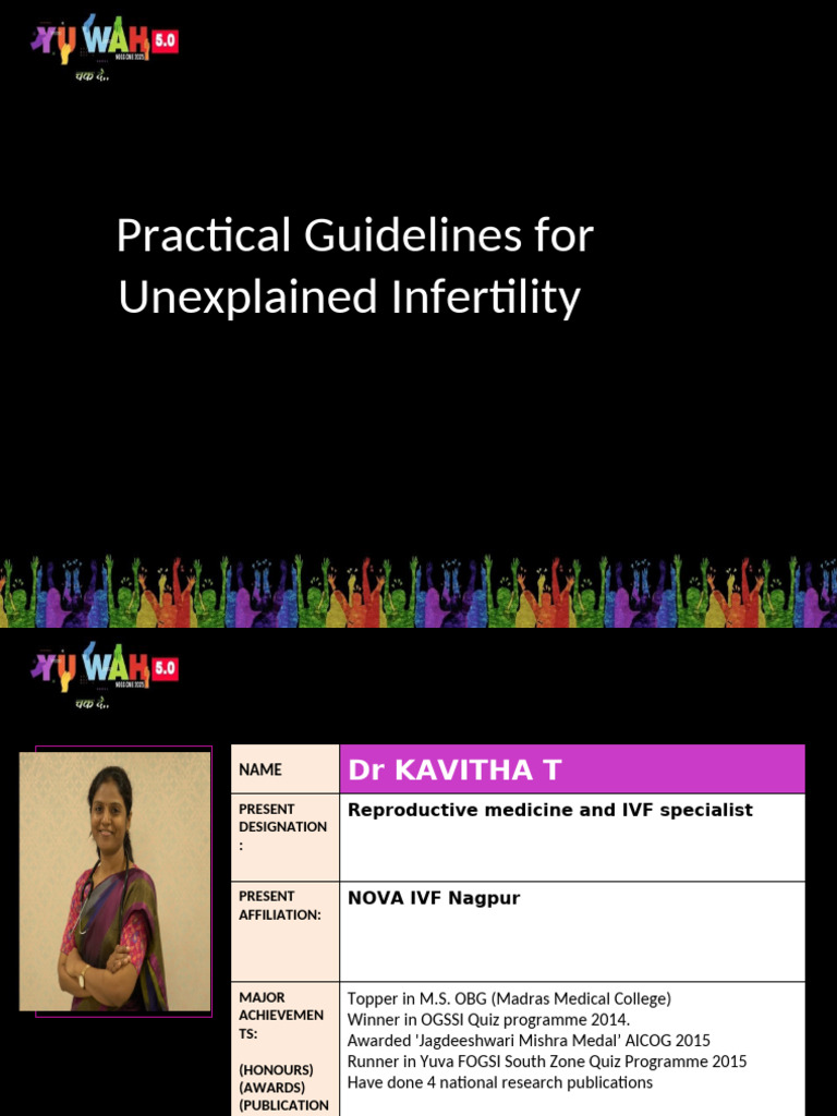 Unexpained Infertility Guidelines Yuva | PDF | Infertility | In Vitro Fertilisation