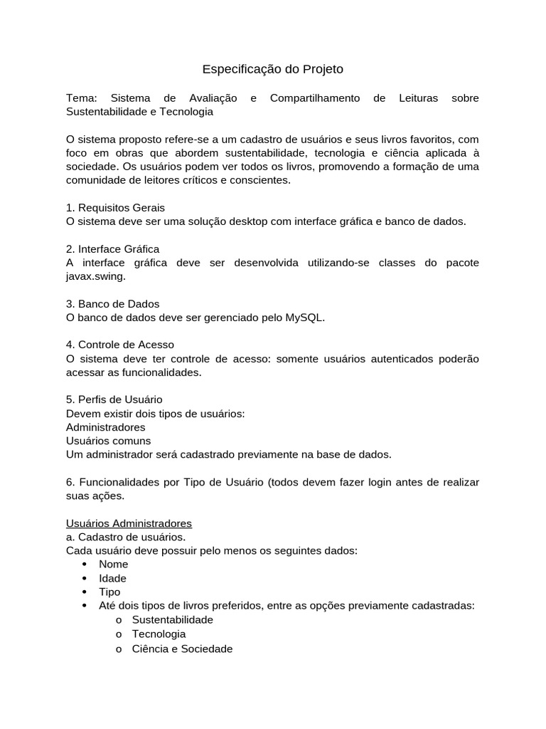 Projeto A3 | PDF
