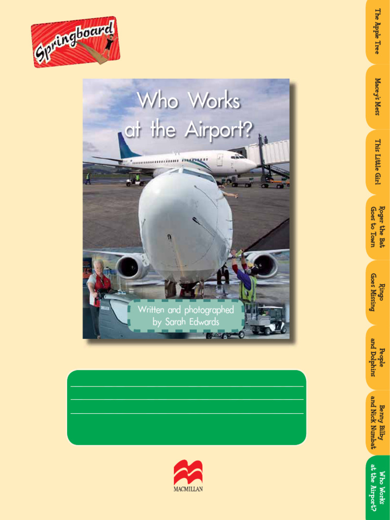 Springboard 1 Teacher Pack Level 14 Book H Who Works at The Airport ...