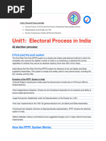 FPTP vs PR: India's Electoral Systems Explained | PDF | Voting ...
