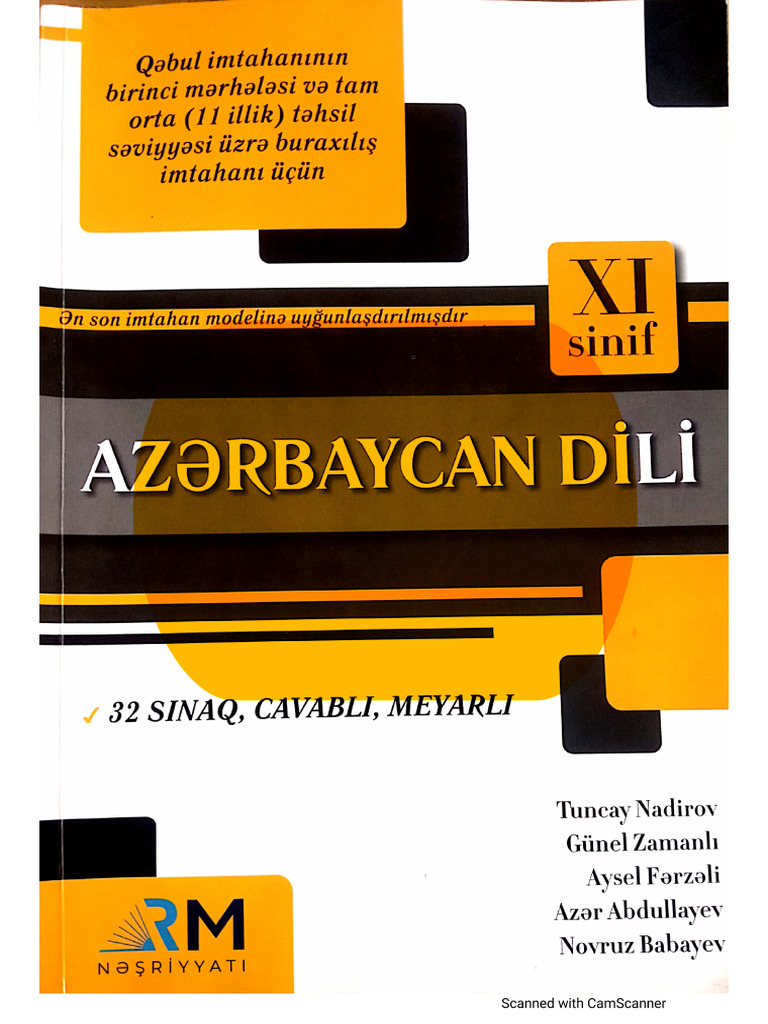 RM Azerbaycan Dili 32 Sinaq | PDF