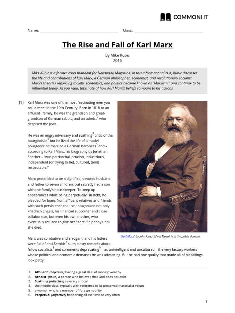 The Rise and Fall of Karl Marx | PDF | Karl Marx | Communism