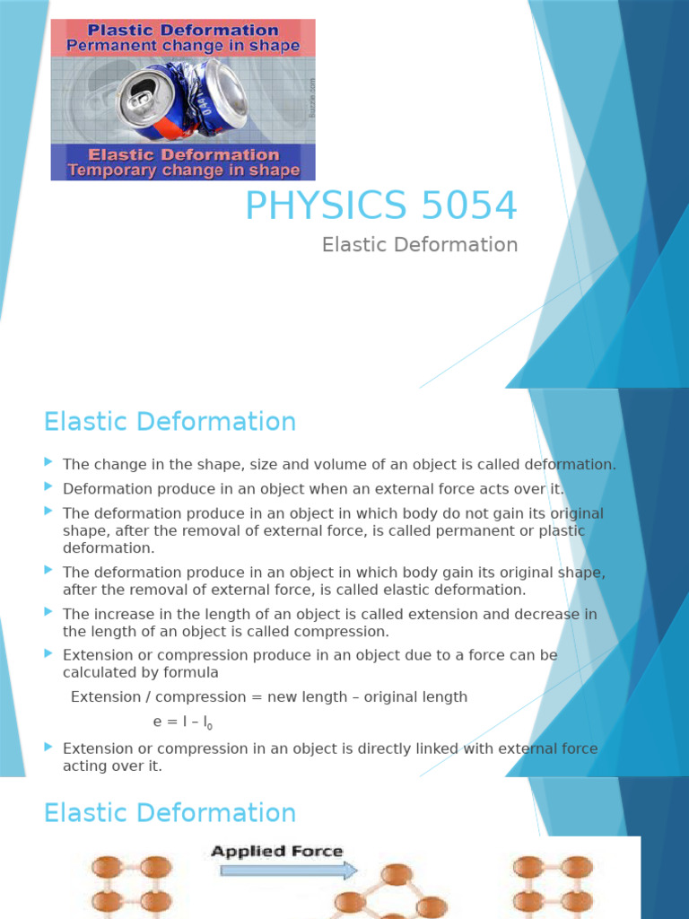 Elastic Deformation (C) | PDF
