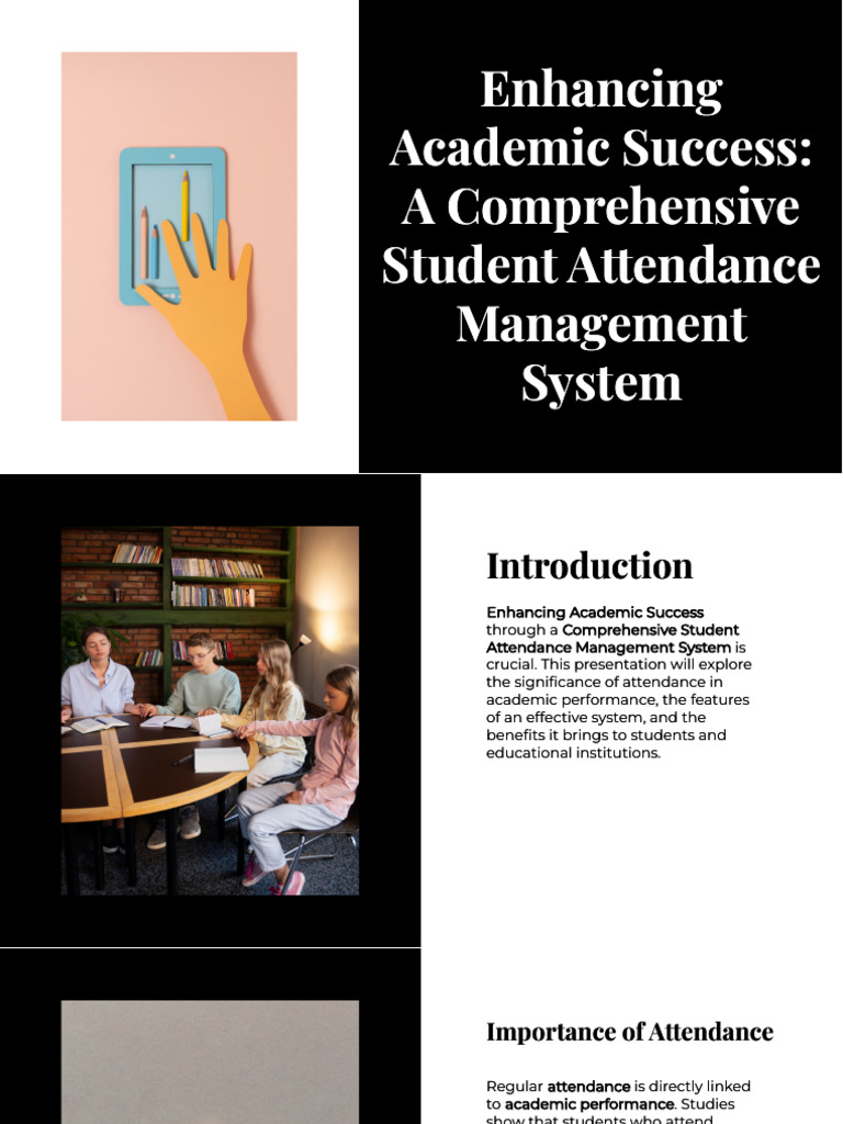 Slidesgo Enhancing Academic Success A Comprehensive Student Attendance ...