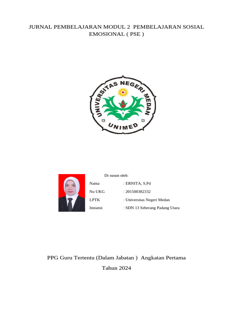 JURNAL PEMBELAJARAN MODUL 2 (PSE) ERNITA, S.PD | PDF