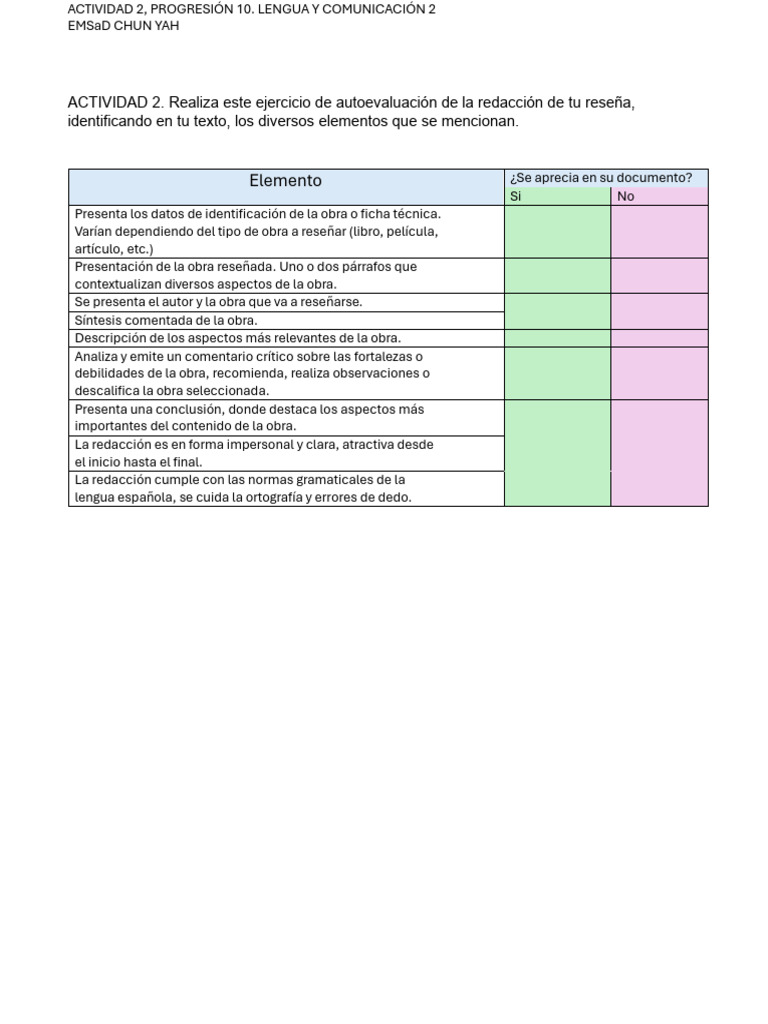 Actividad 2, Progresión 10 PDF | PDF