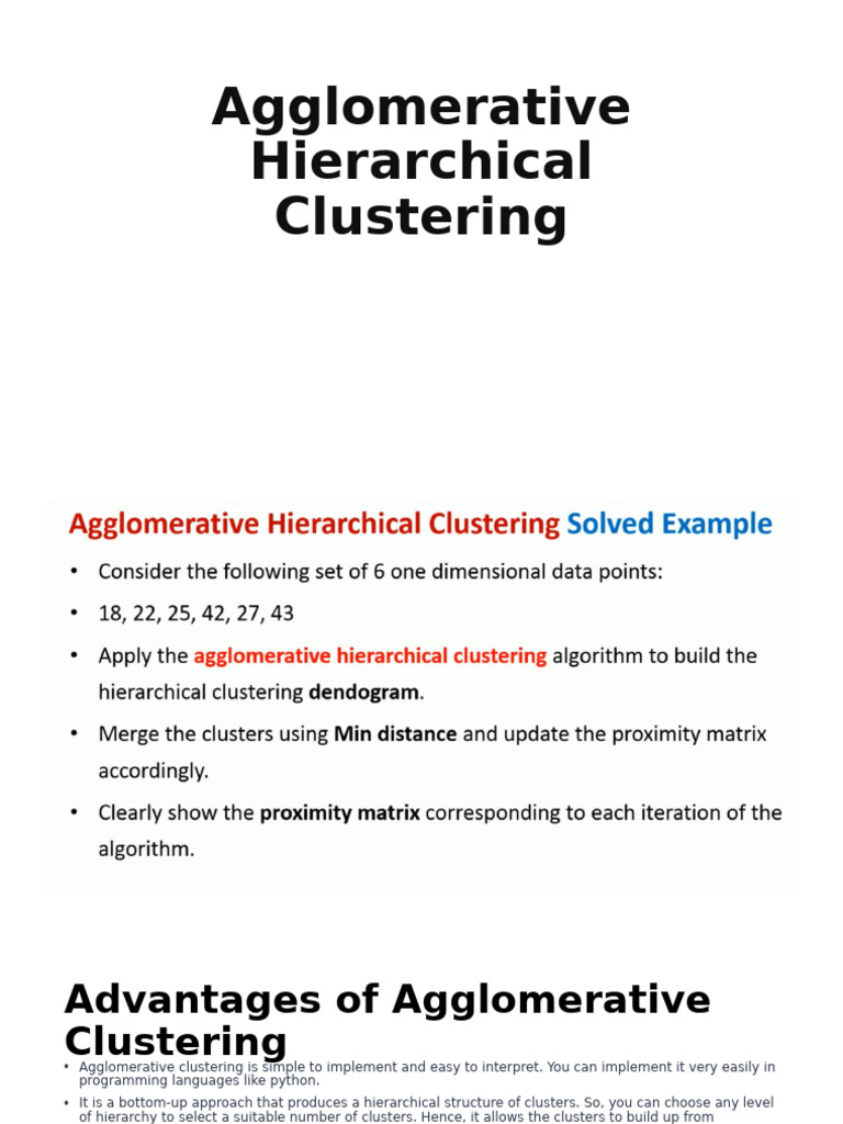 14.Agglomerative Hierarchical Clustering | PDF | Cluster Analysis | Machine Learning