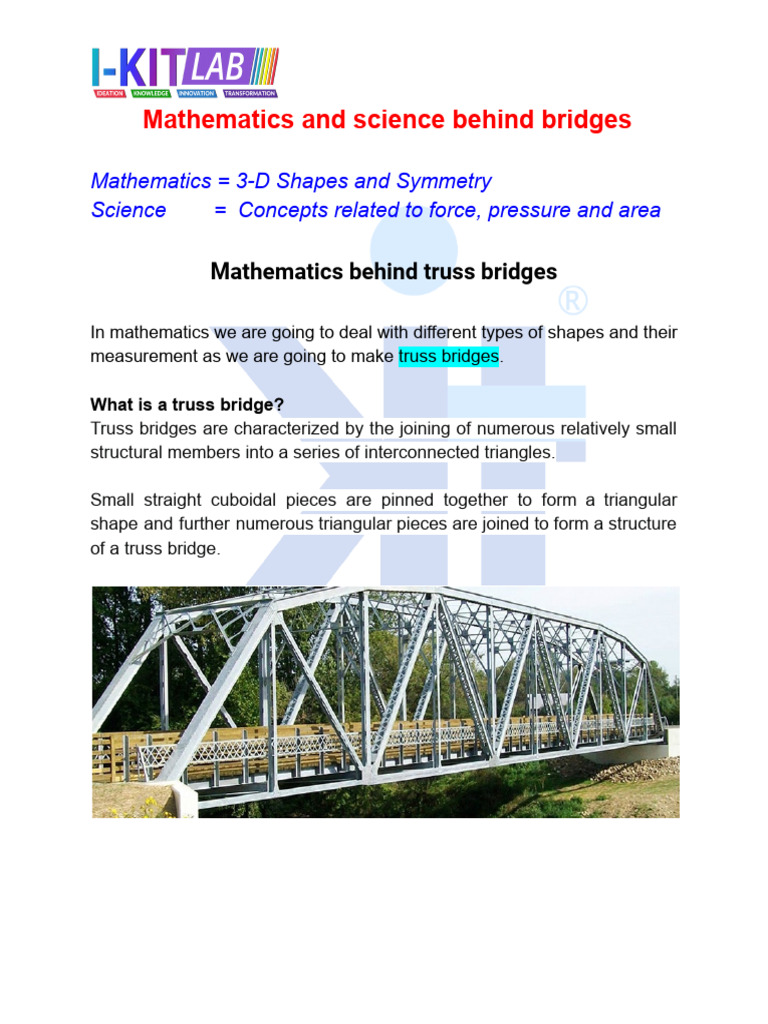 Mathematics and Science Behind Bridges | PDF | Truss | Force