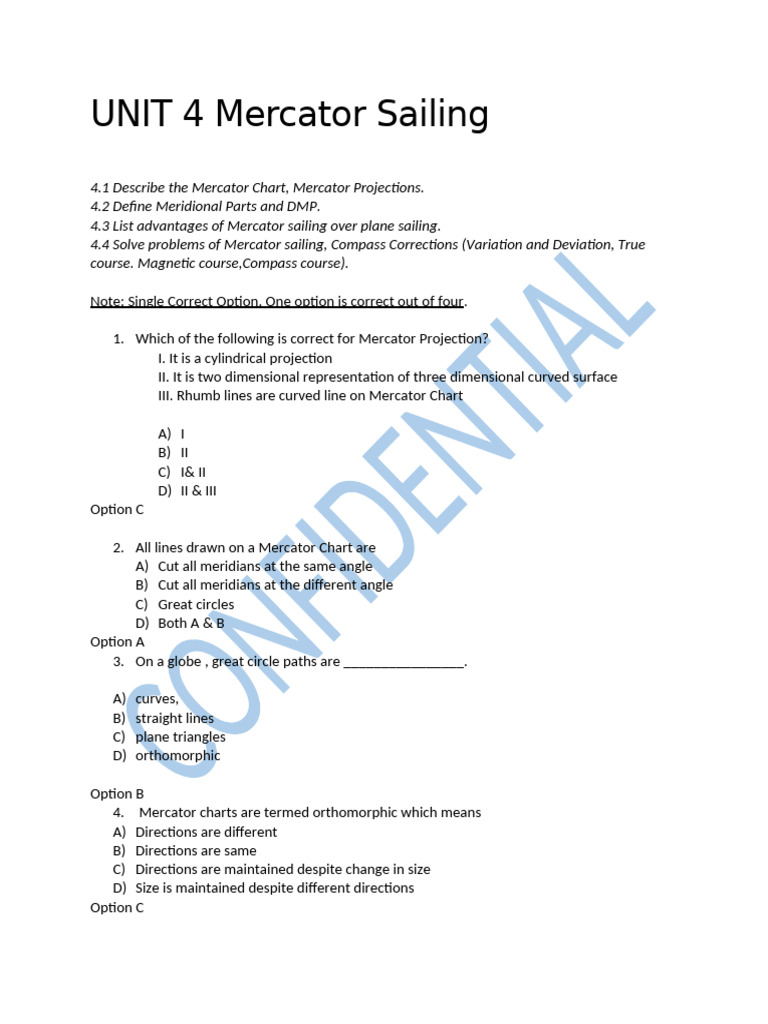 Understanding Mercator Sailing Techniques | PDF | Latitude | Longitude
