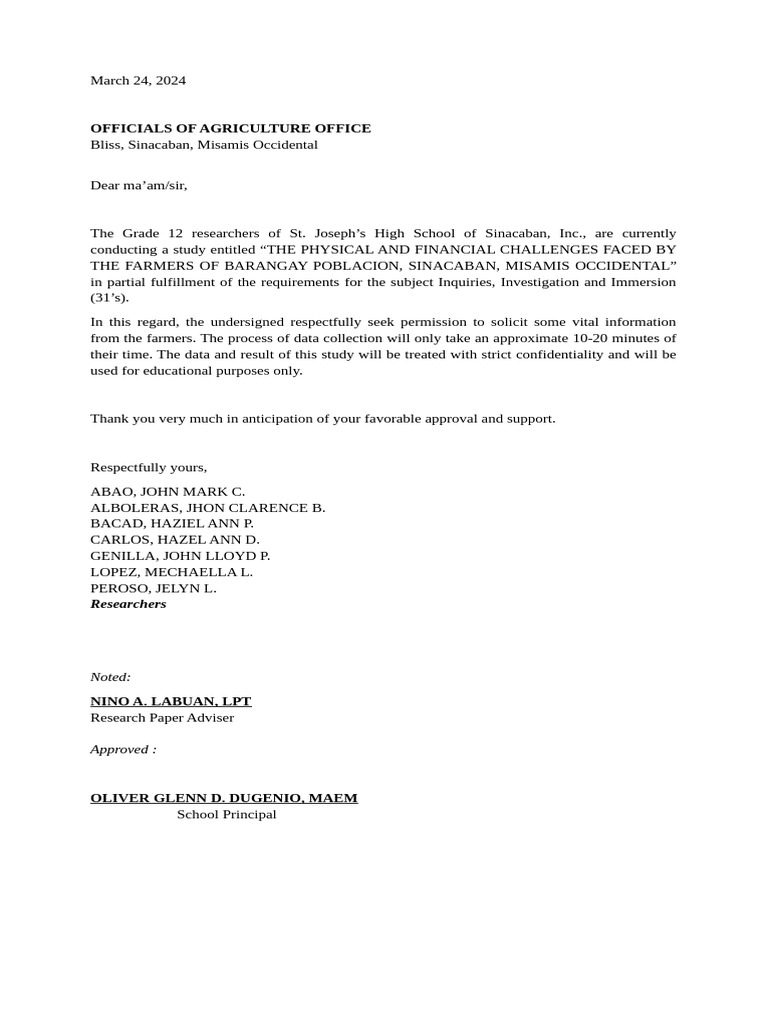 Carlos 3i's Letter | PDF