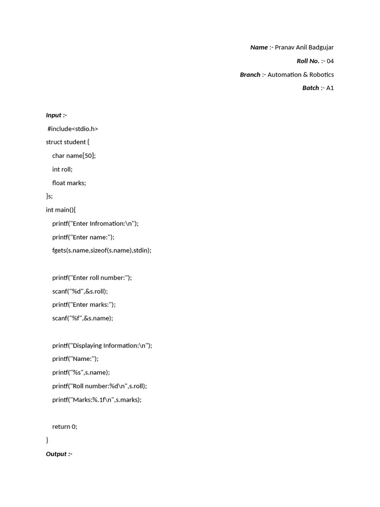 Pranav Badgujar | PDF