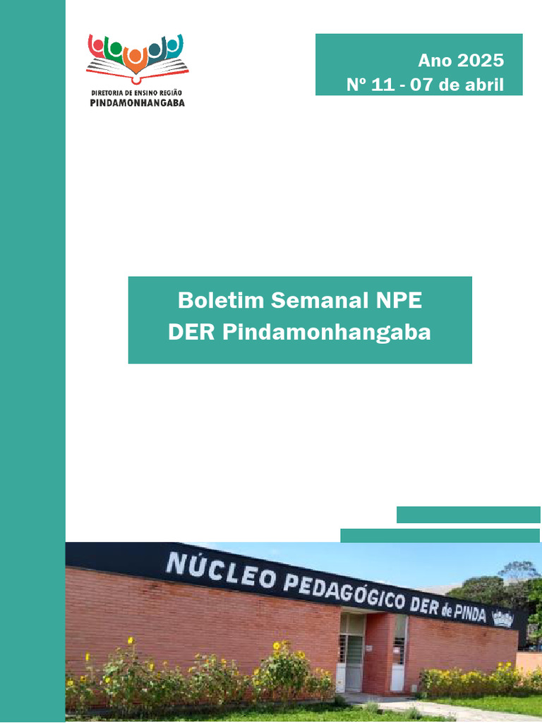 11 - 2025 Boletim Semanal NPE DER Pinda | PDF | Pedagogia | Aprendizado