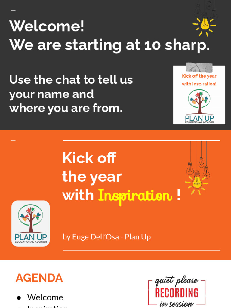 Kick Off The Year With Inspiration | PDF | Learning | Cognition