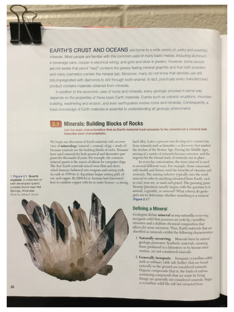 Chapter 2 Minerals Book Pages (1) | PDF