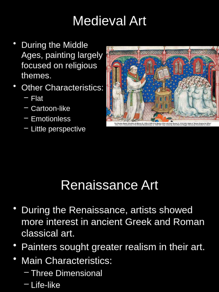 Medieval vs Renaissance Art Analysis | PDF