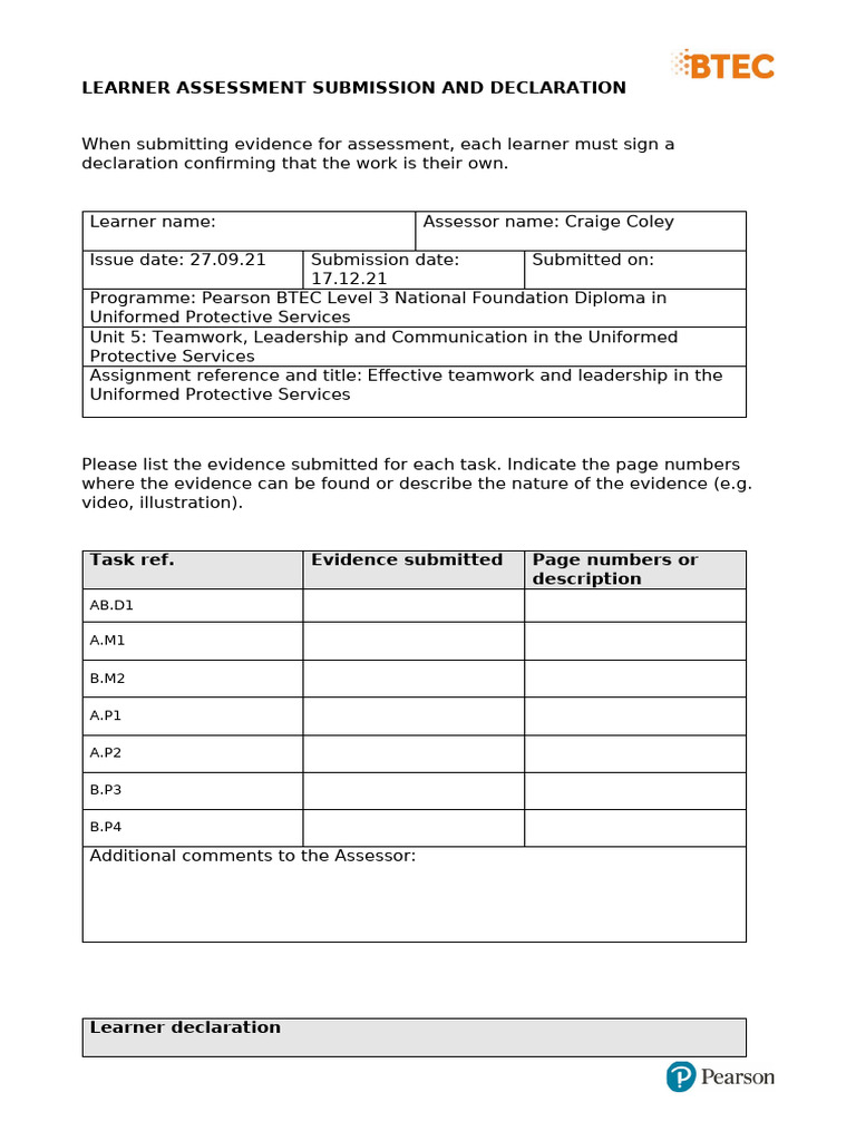 Teamwork and Leadership in Uniformed Services | PDF | Leadership | Learning