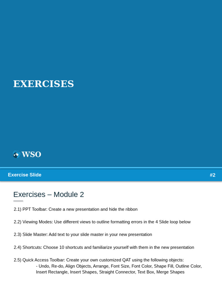 PowerPoint For Finance Module 2 Exercises VF - 1 | PDF | Pharmaceutical Industry | Microsoft ...