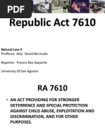 RA 7610 - Filipino | PDF | Child Abuse | Child Custody