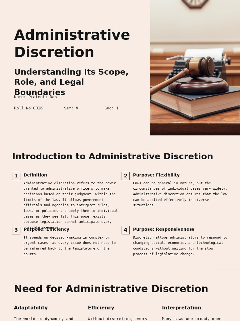 Administrative Discretion | PDF | Justice | Crime & Violence