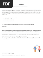 Mime Lesson Plan | PDF