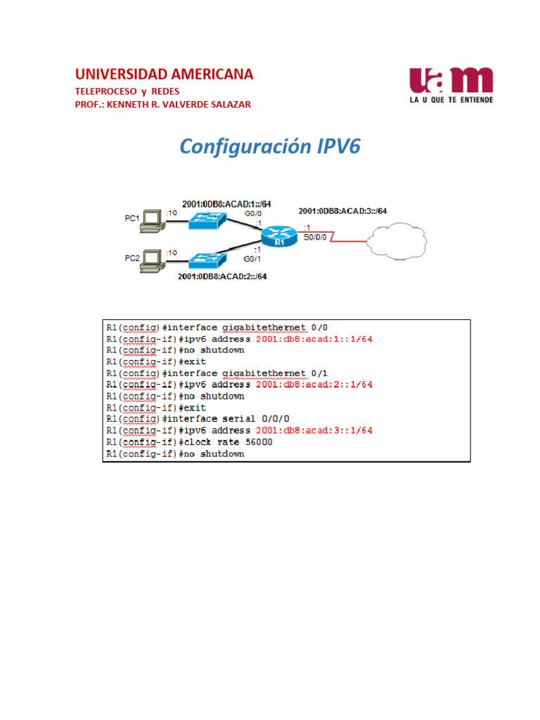 Comandos IPV6 | PDF