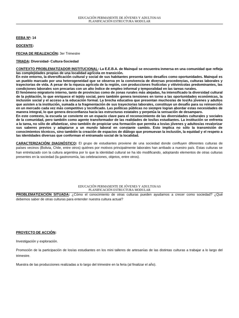 Triada 3 (Proyecto) | PDF | Sociedad | Conocimiento