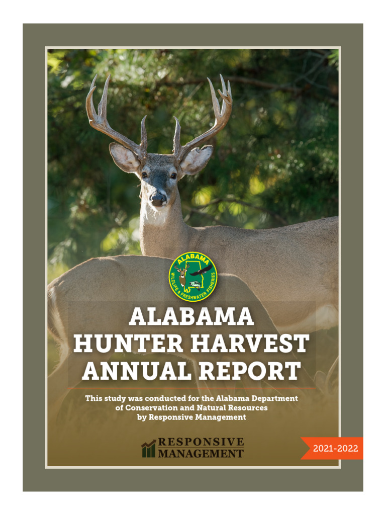 Alabama Hunter Harvest Report 2021-2022 | PDF | Survey Methodology ...